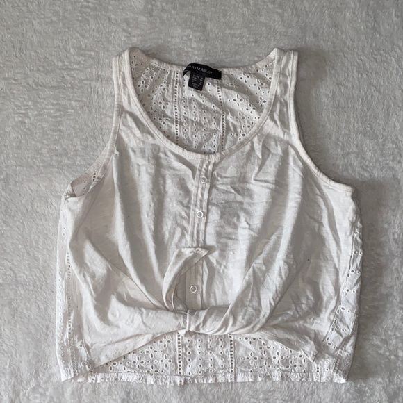 Primark | Tops | Primark White Crop Top Size 4 | Poshmark